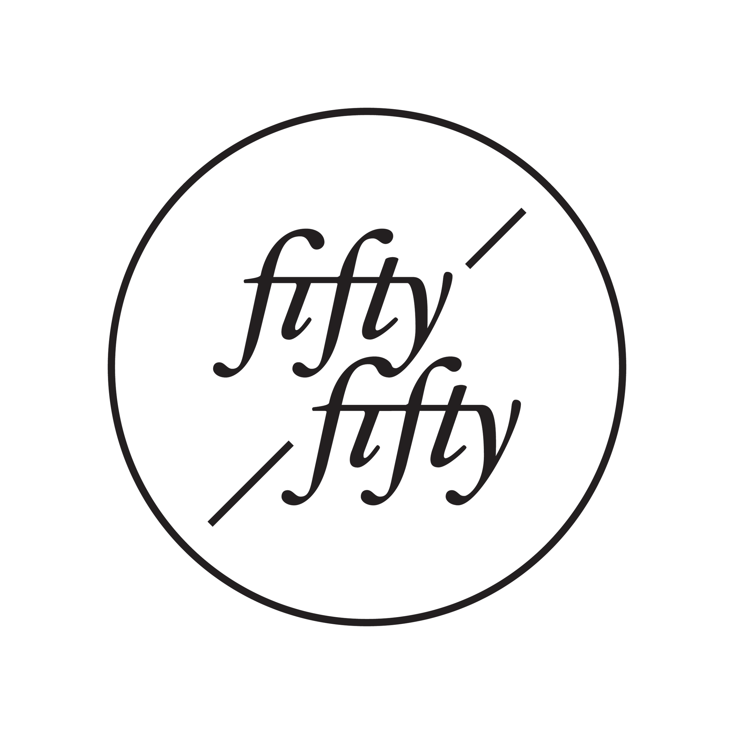 fifty/fifty logo